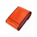 Credit Card Holder Leather Business Card Holder Orange - Etsy