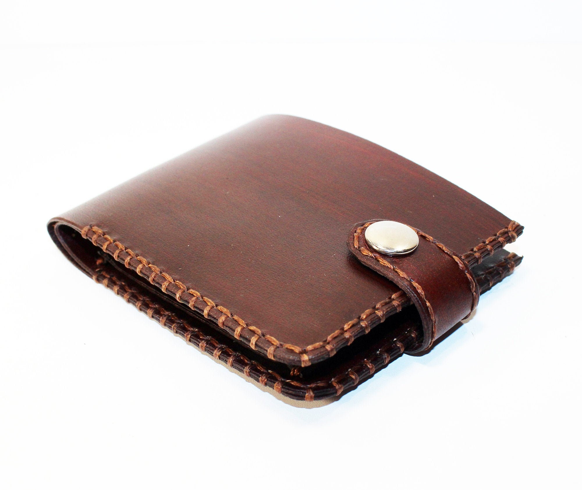 Leather wallet brown wallet great leather item brown | Etsy