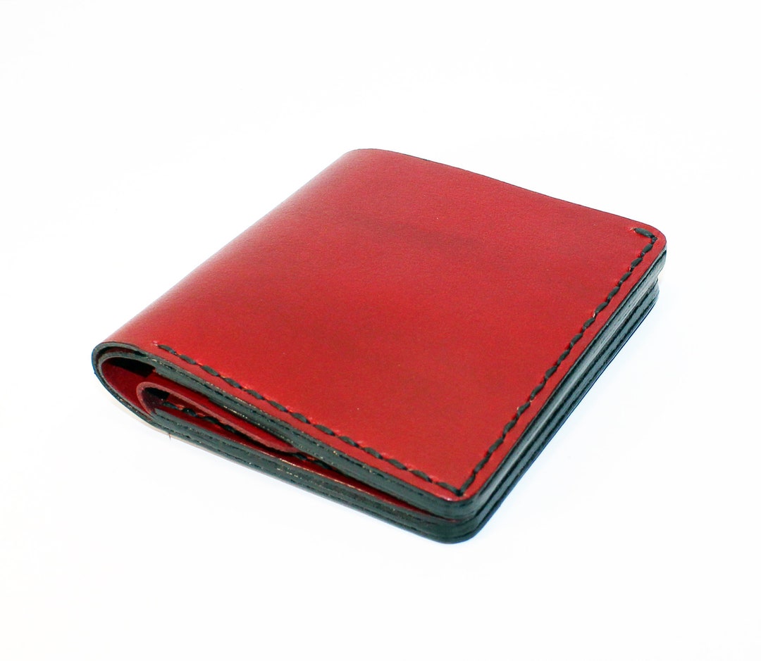 Leather Walletred Wallet Great Leather Item Red Men's - Etsy