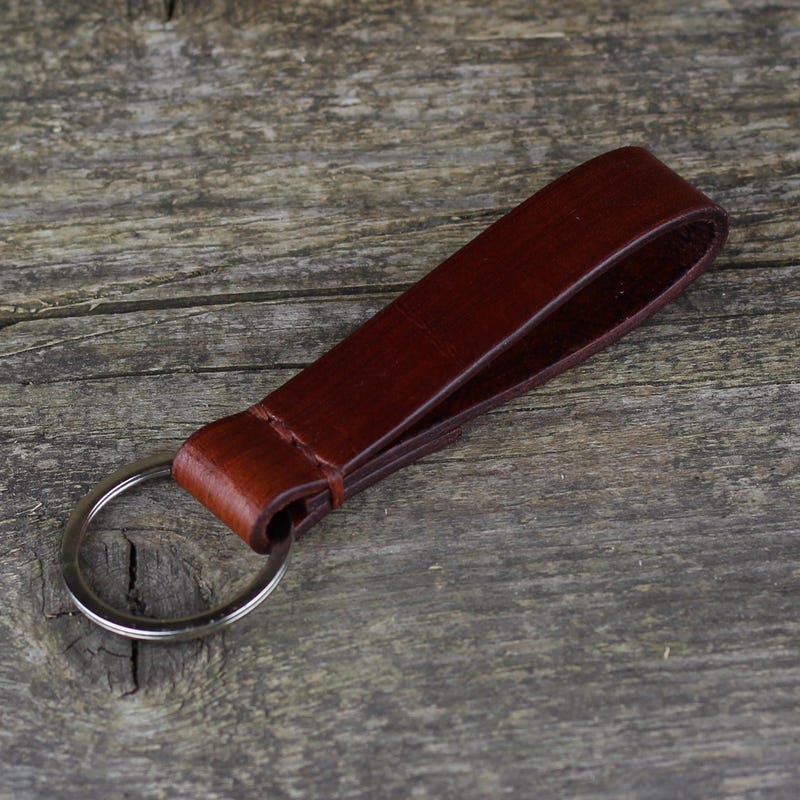 Leather Key Chain - Etsy