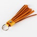 Leather Tassel Keychain. Yellow Leather Keychain. 100% Handmade Key ...