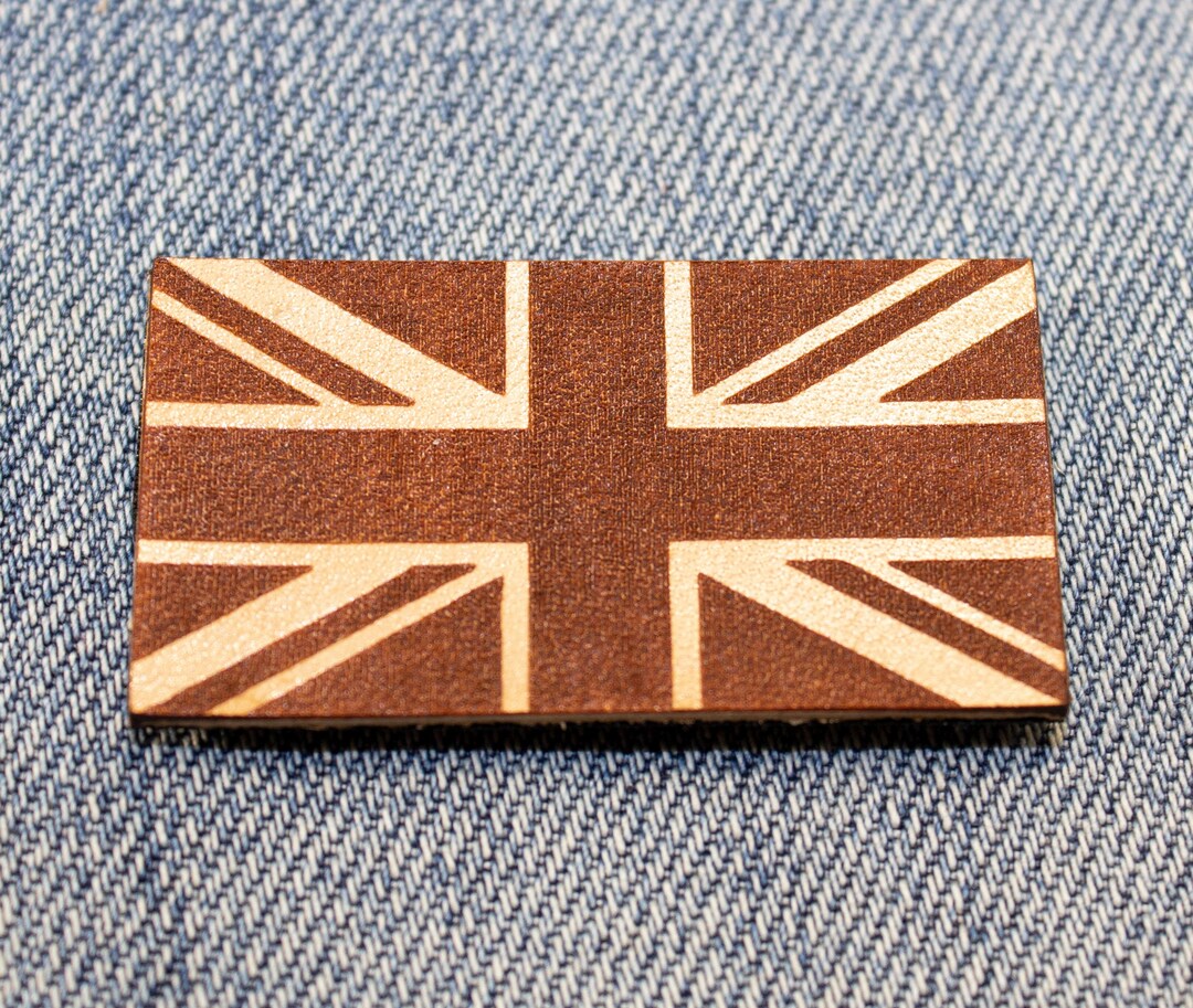 Great Britain Flag Patch - GB Flag, UK Flag Patch , Leather Patch With ...