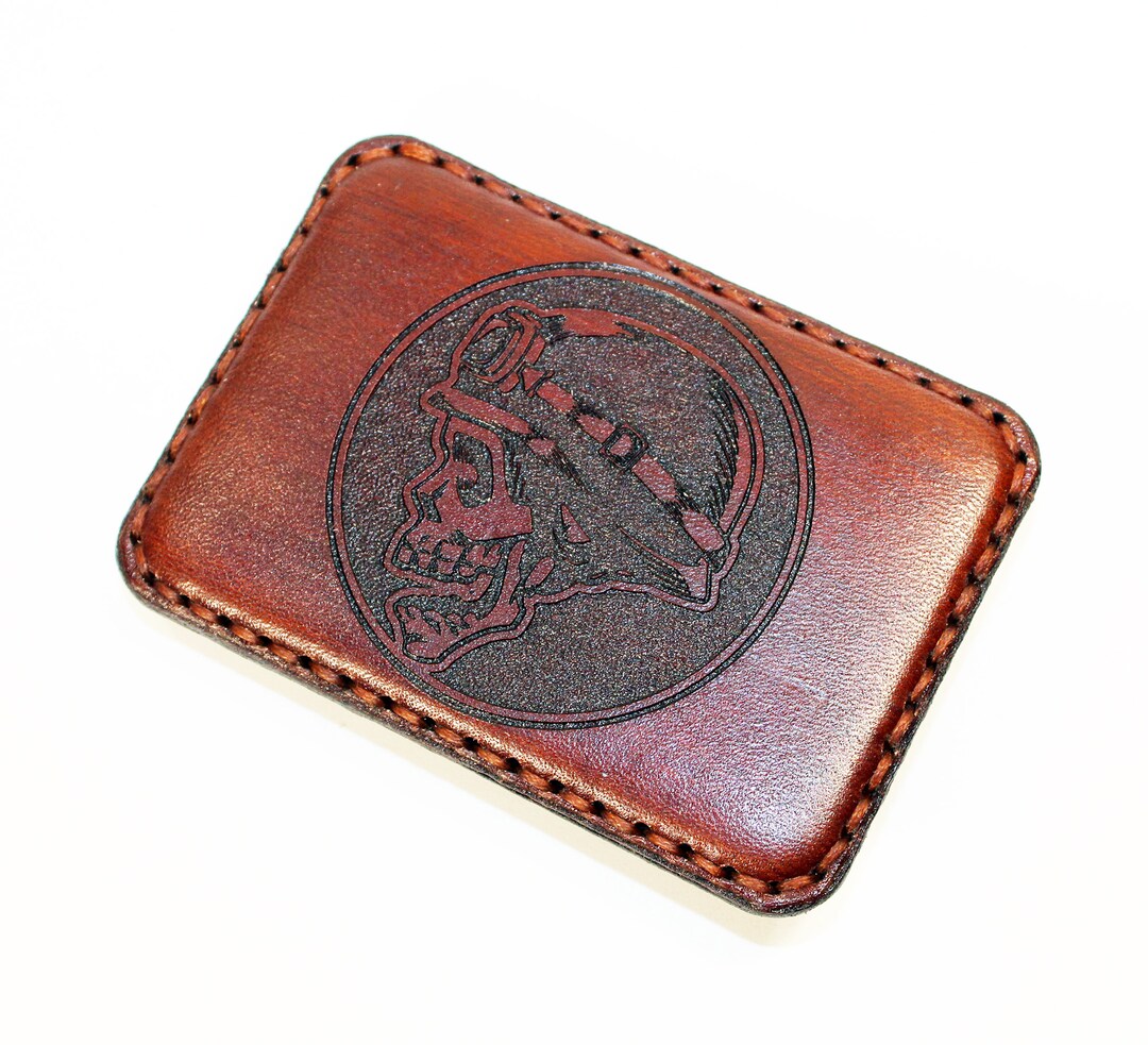 40mm Leather Buckle With Skull, Handmade Buckle, 40mm Buckle. Bicker ...