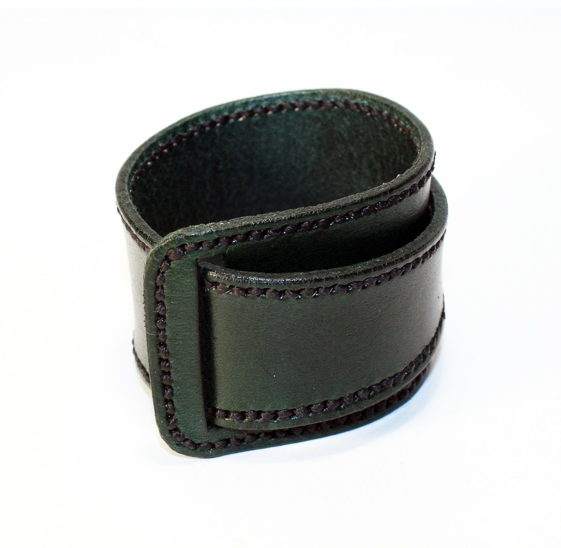 Green Leather Cuff Green Bracelet Great GiftGreen Cuff | Etsy