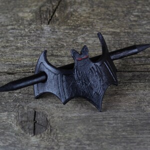 Bat Hair Barrette, Black, Hair Stick, Hair Slide, Hair Pin, Black Bat ...