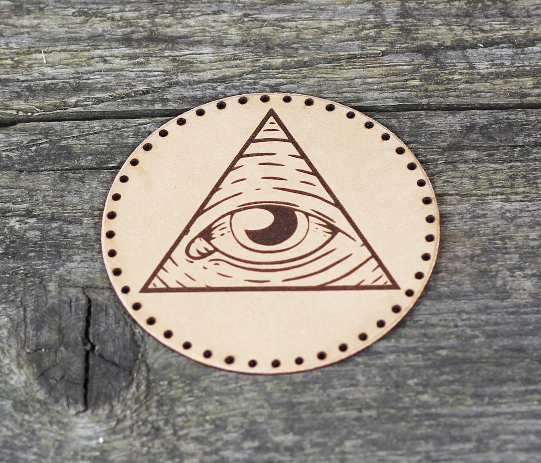Illuminati Leather Patch: All Seeing Eye Accessory - Etsy