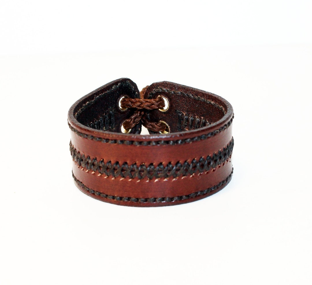 Brown Leather Bracelet, Leather Accessories, Brown Cuff, Women Cuff ...