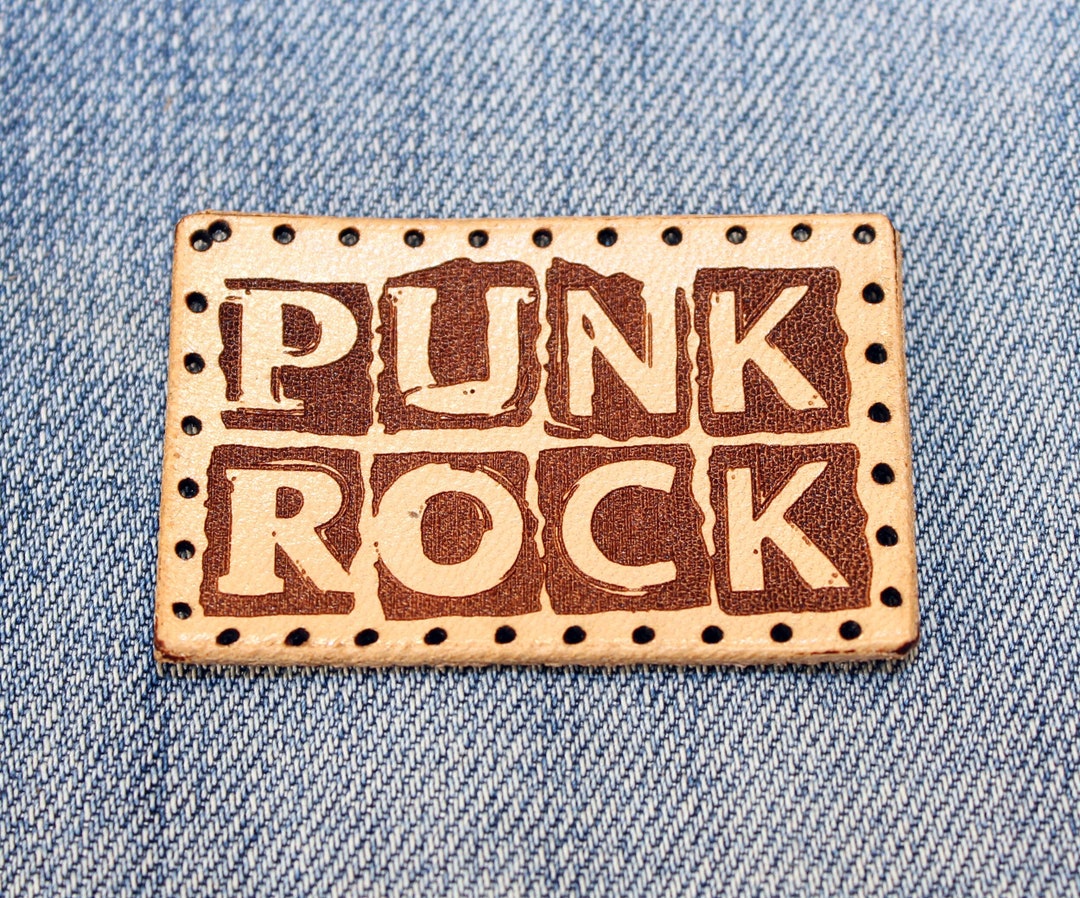 Punk Rock Leather Patch. Punks Emblem. Anarchy Sew. Punk - Etsy