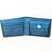 Leather Wallet Blue Wallet Great Leather Item Blue - Etsy