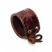 Leather Cuff Cuff With Oak Leaves Ornament Great Gift for - Etsy