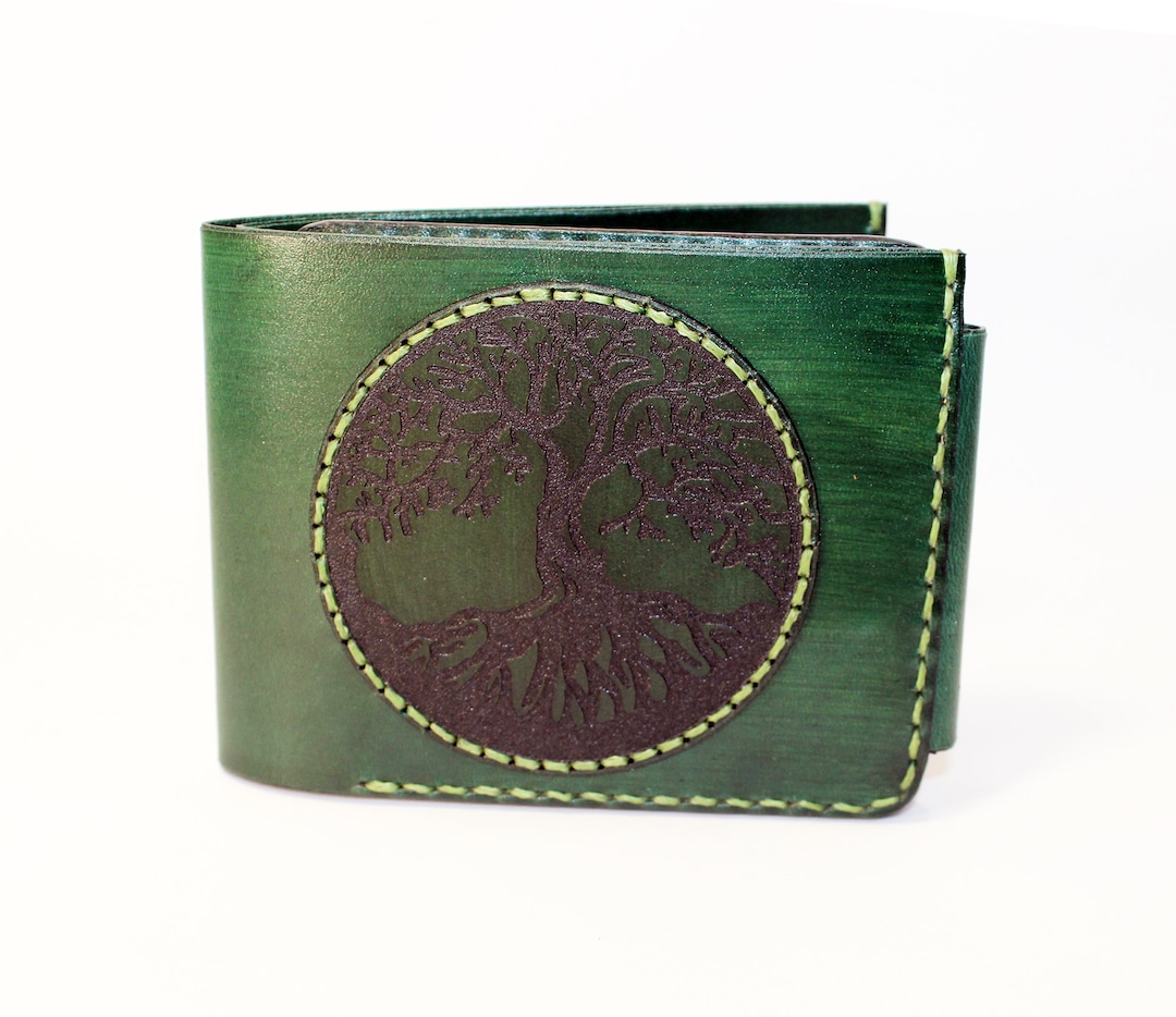 Leather Wallet - Tree of Life. Celtic Wallet, North Symbols, Viking ...