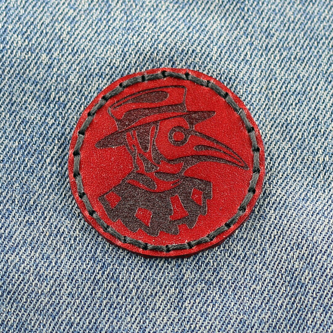 Plague Doctor Leather Patch: Handmade Sew-on Applique - Etsy