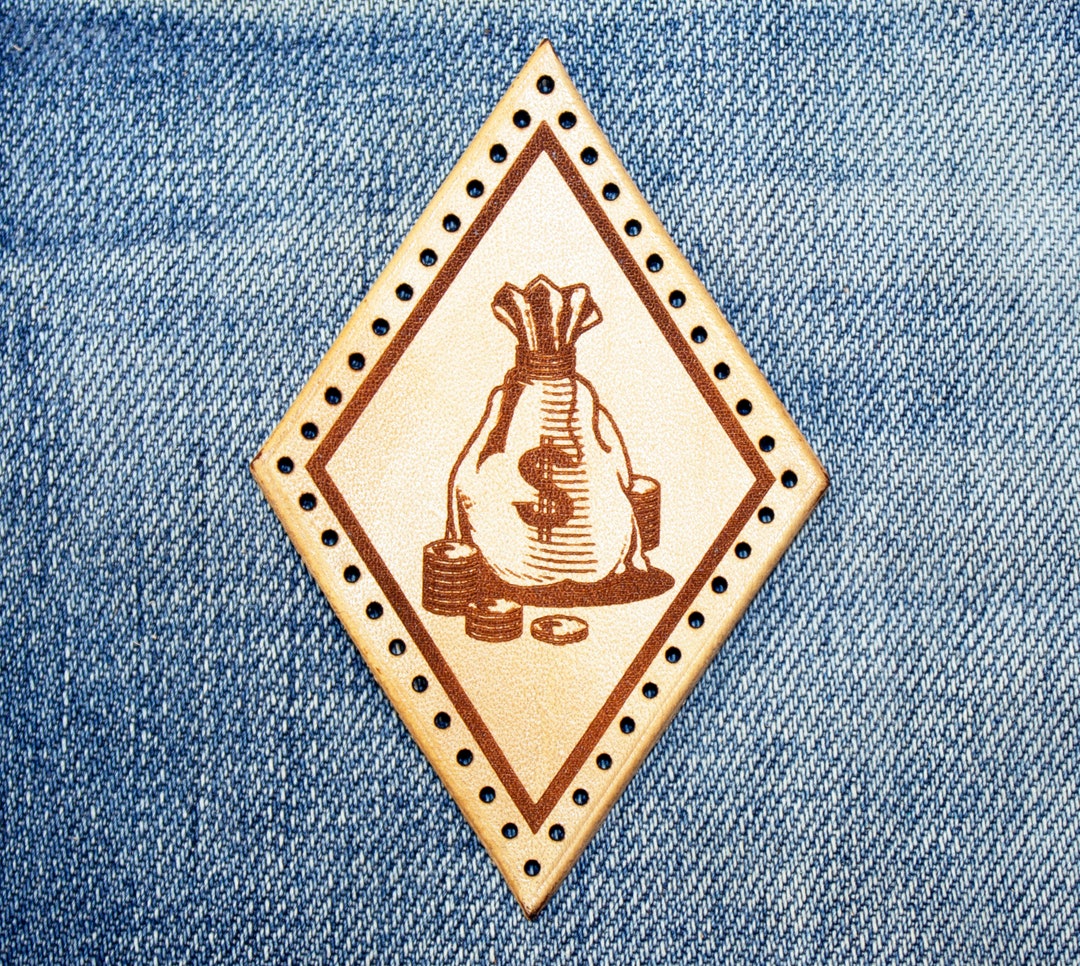 Money Bag Leather Patch, Leather Sew, Leather Supplies, Cash Bag ...