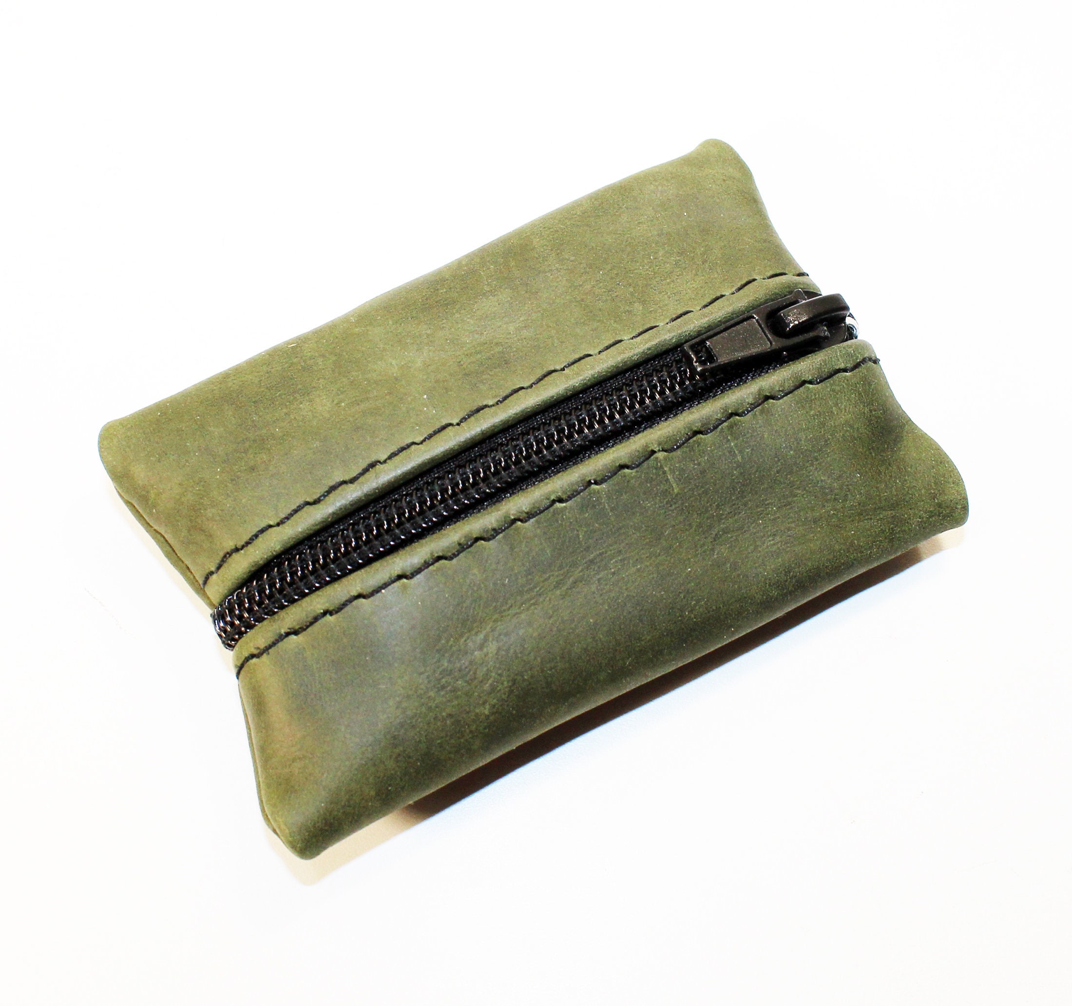 Leather coin wallet gold coin wallet great leather item | Etsy