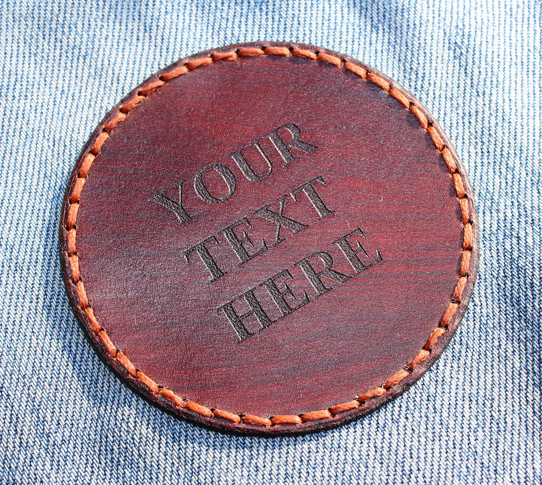 Personalized Leather Patch, Custom Sew, Text Patch, Leather Accessories, Great Gift. - Etsy