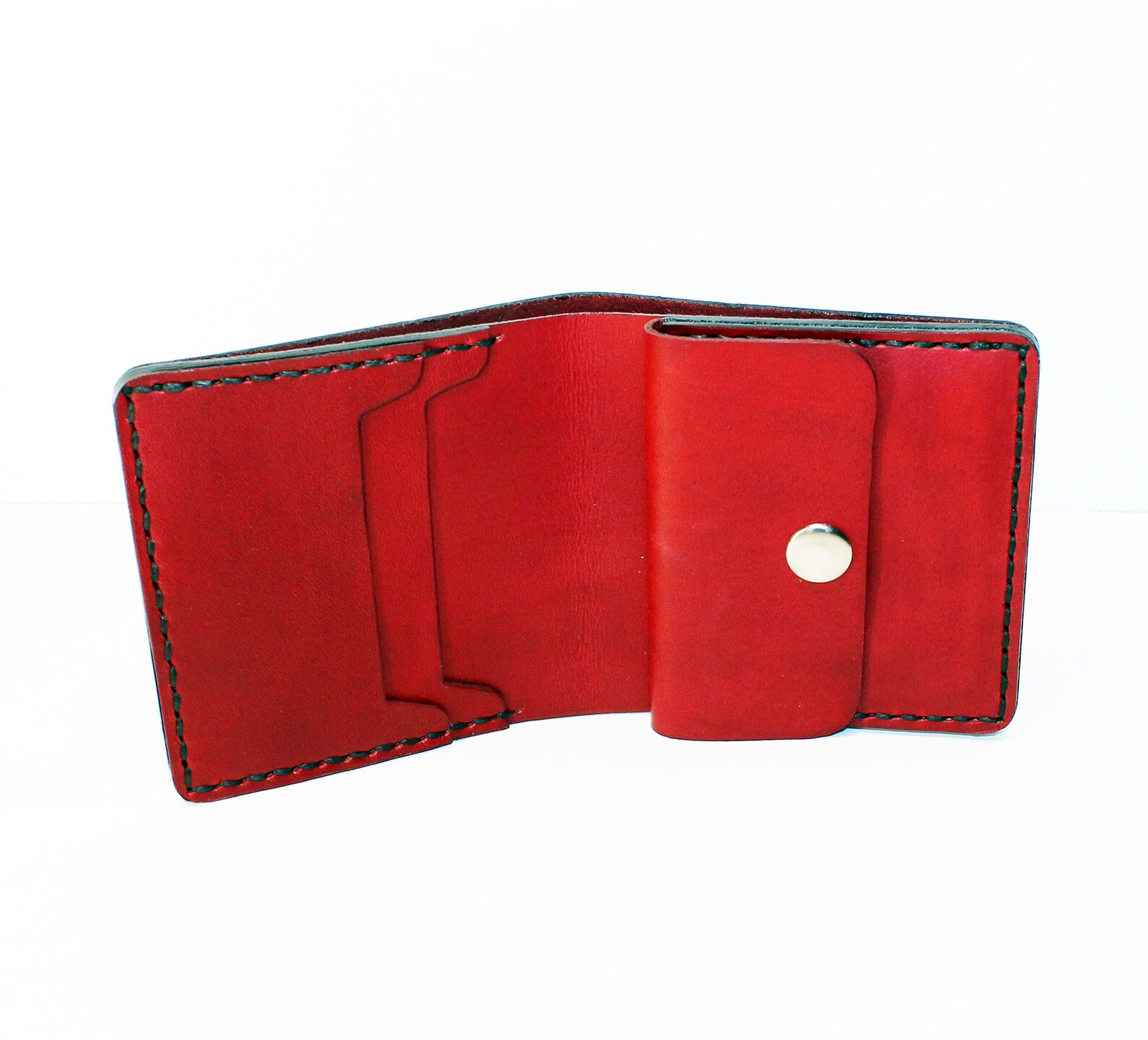Leather Walletred Wallet Great Leather Item Red Men's - Etsy