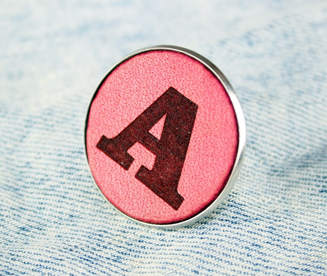 Alphabet Letter Pin Badge: Kid Accessories, A to Z - Etsy
