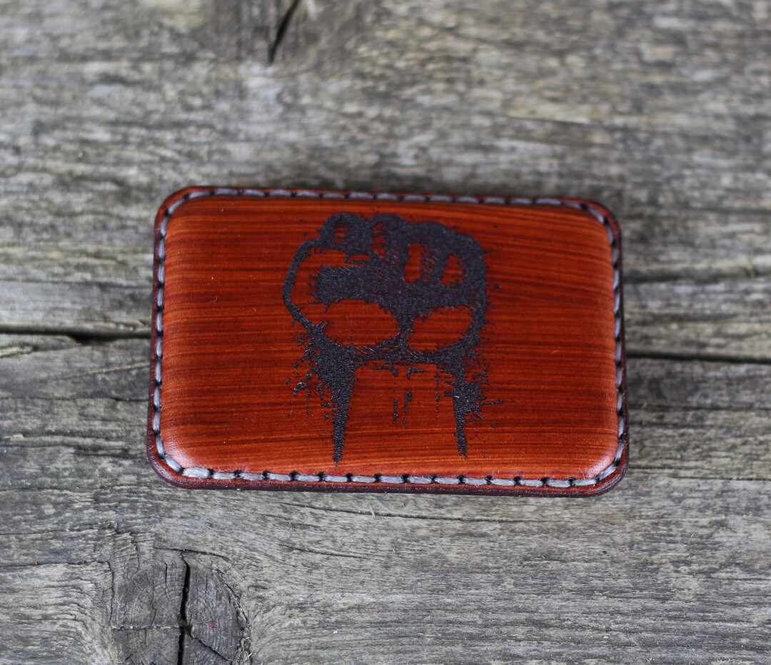 40mm Leather Buckle With Fist, Handmade Buckle, 40mm Buckle. - Etsy