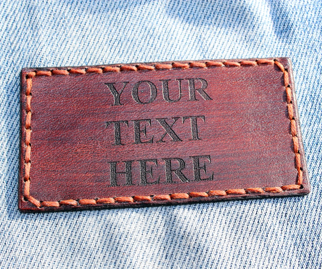 Personalized Sew Custom Made Patches Leather Patch Name - Etsy