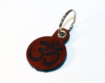 Om Symbol Keychain Gold Om Symbol Key Ring Yoga Charm - Etsy