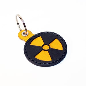 Radiation Symbol Keychain, Nuclear Key Fob, Caution Biohazard, Key ...