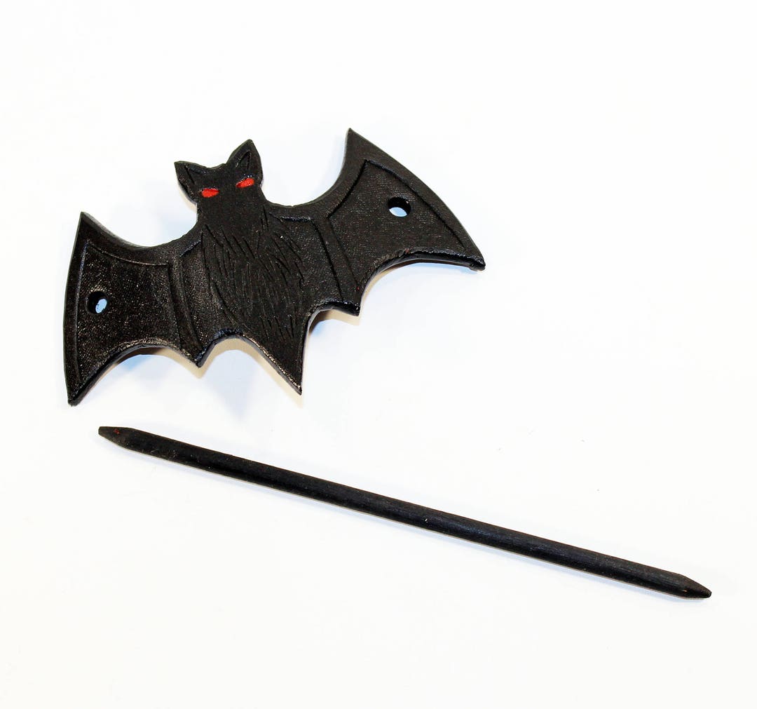 Bat Hair Barrette Black Hair Stick Hair Slide Hair Pin - Etsy