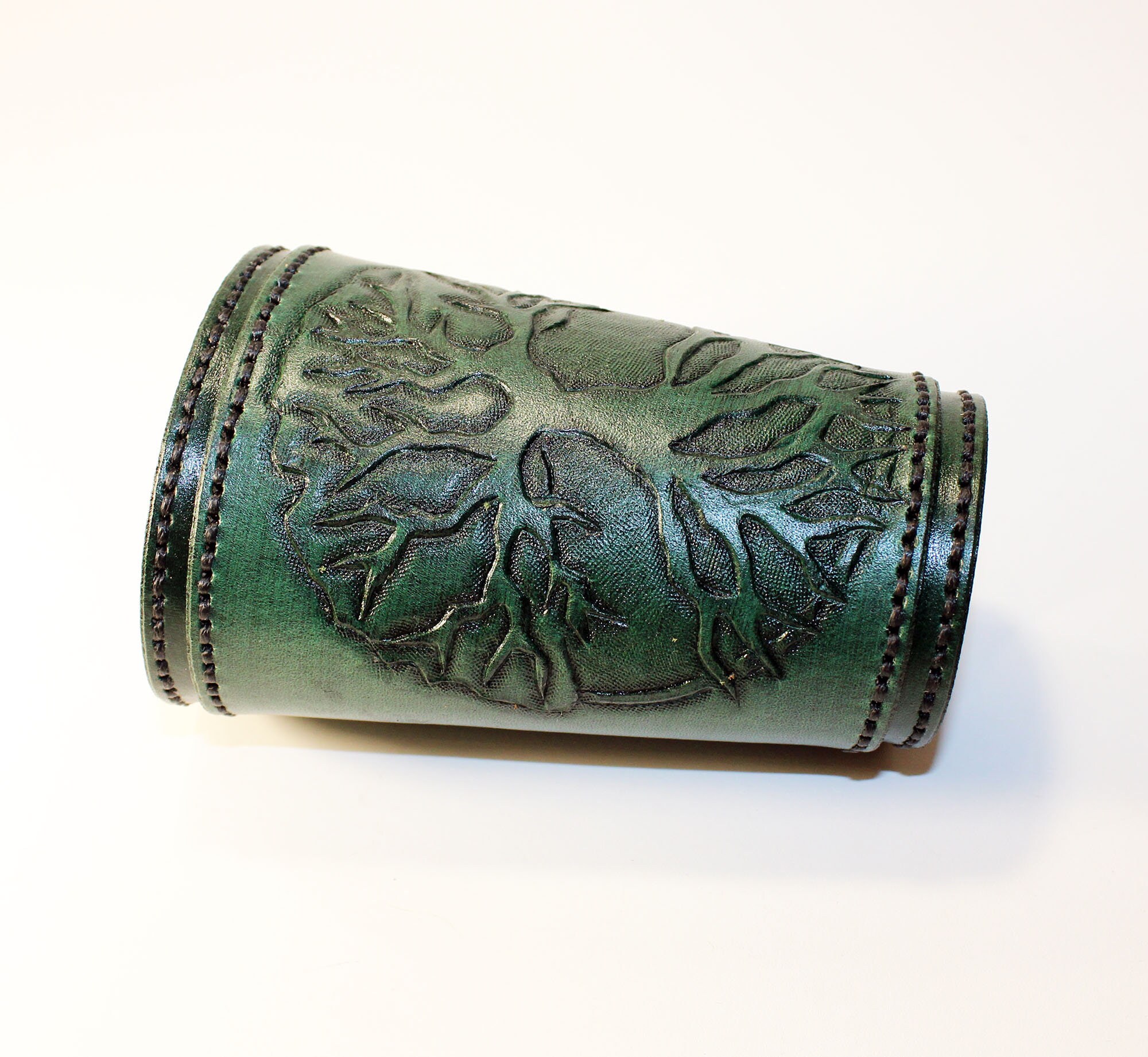 Tree of Life Handmade leather cuff Viking cuff Celtic | Etsy