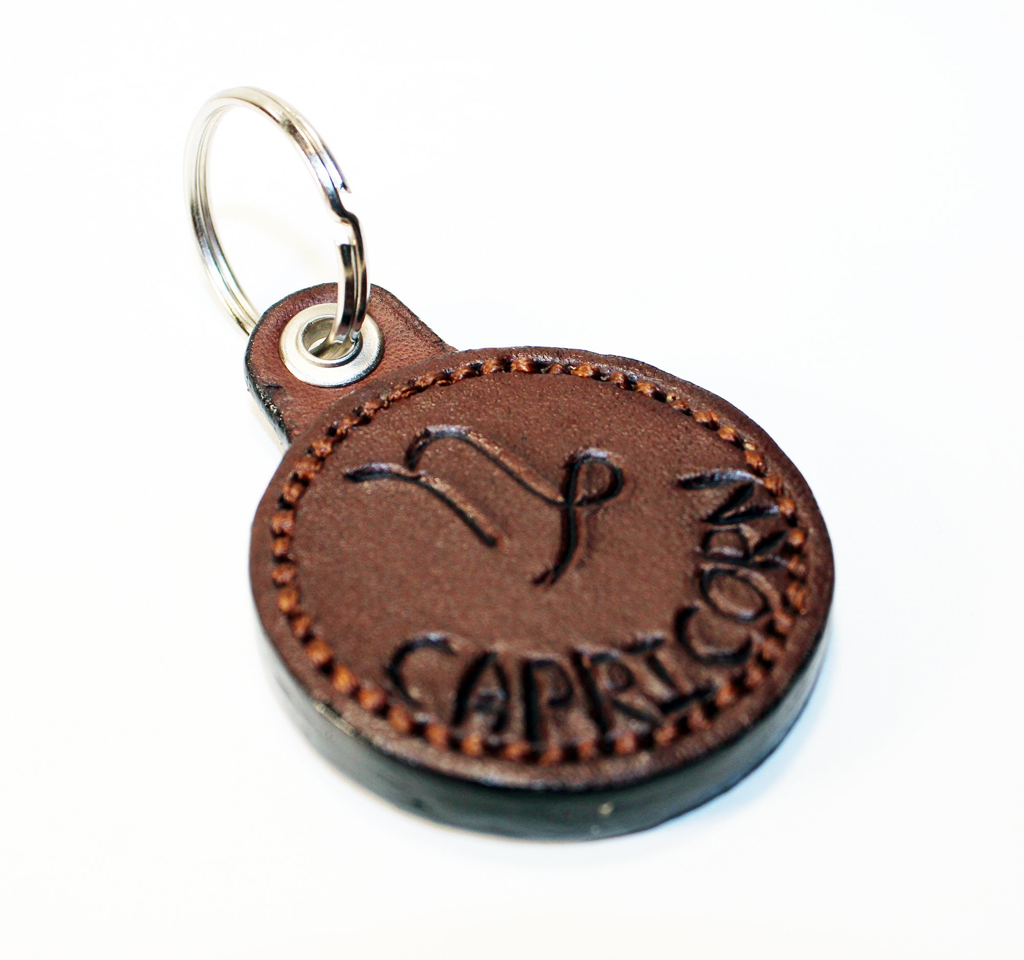 Zodiac Key Chain Zodiac Symbol Keychain Capricorn Aquarius | Etsy