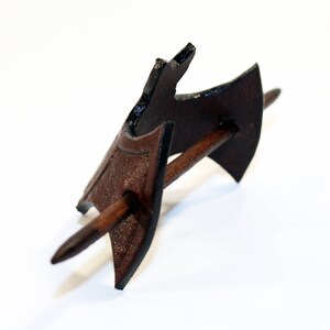 Bat Hair Barrette Brown Hair Stick Hair Slide Hair - Etsy