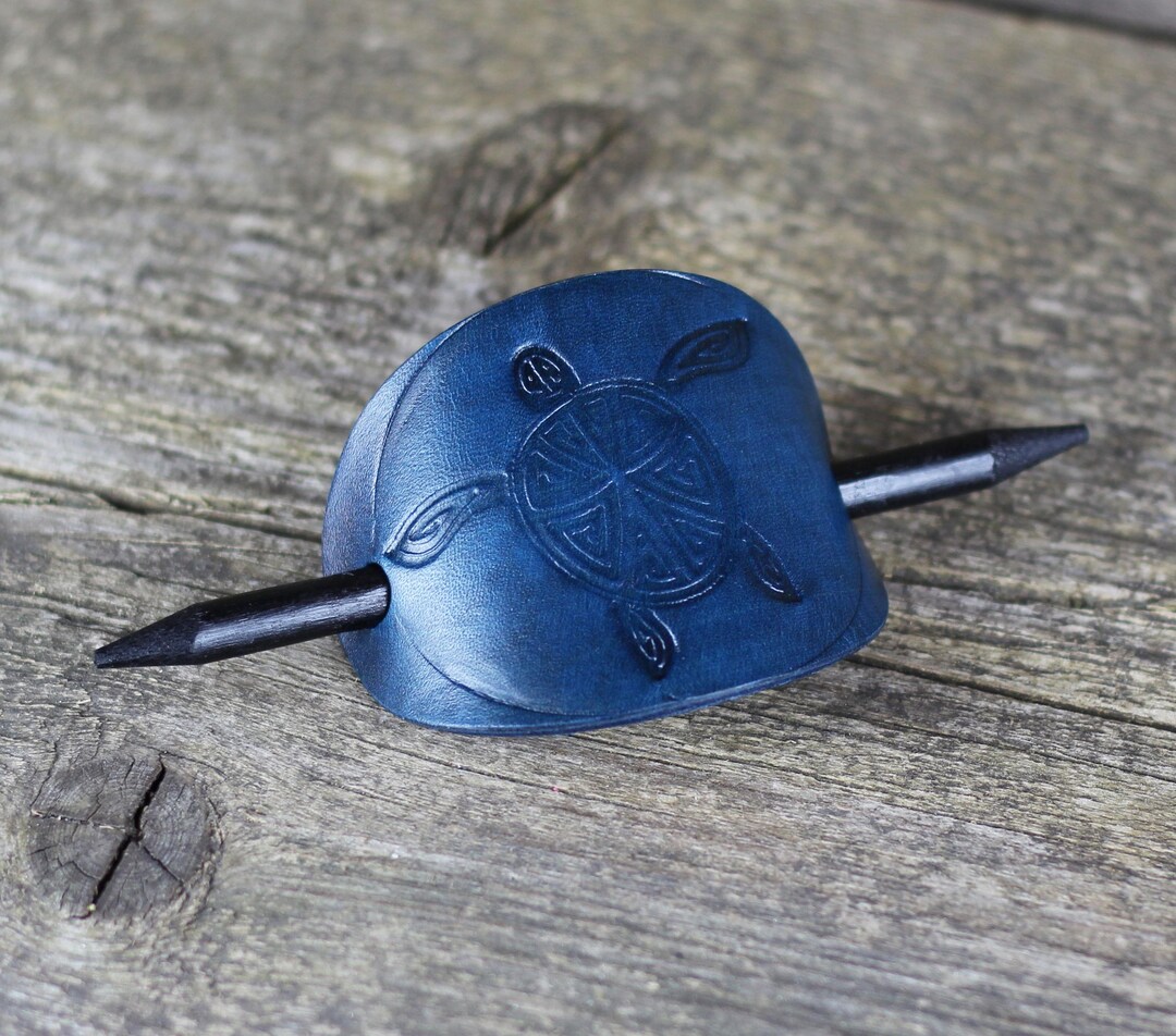 Turtle - Hair Barrette, Hair Slide, Clip With Wooden Stick. Turtle ...