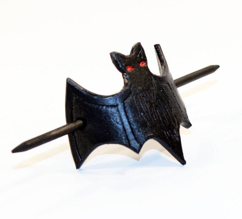 Bat Hair Barrette Black Hair Stick Hair Slide Hair Pin | Etsy