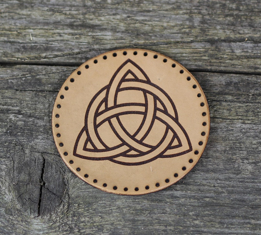 Triquetra Leather Patch, Viking Sew, North Patch, Leather Accessories ...