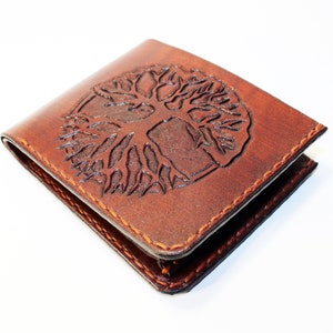 Leather Wallet With Tree of Life, Great Leather Item, Men's Wallet ...