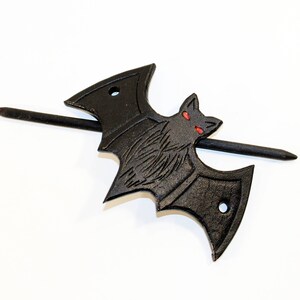 Bat Hair Barrette, Black, Hair Stick, Hair Slide, Hair Pin, Black Bat ...