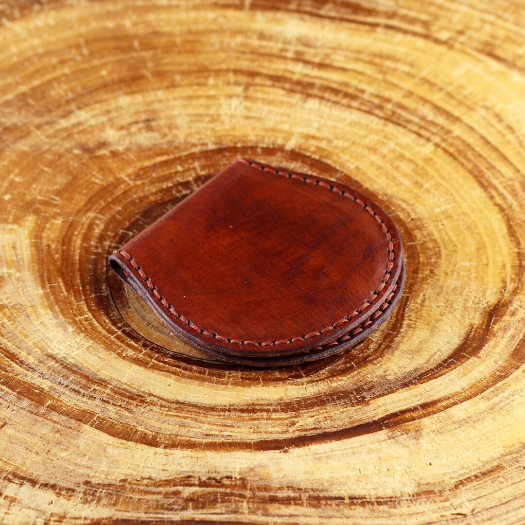 Leather Coin Wallet, Brown Coin Purse, Money Purse, Slim Wallet ...
