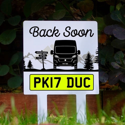 Campervan Campsite Pitch Reserved Sign Personalised Camper - Etsy