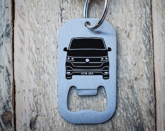 Personalized Kombi Westfalia Camper Key Ring // Silver Key Ring ...