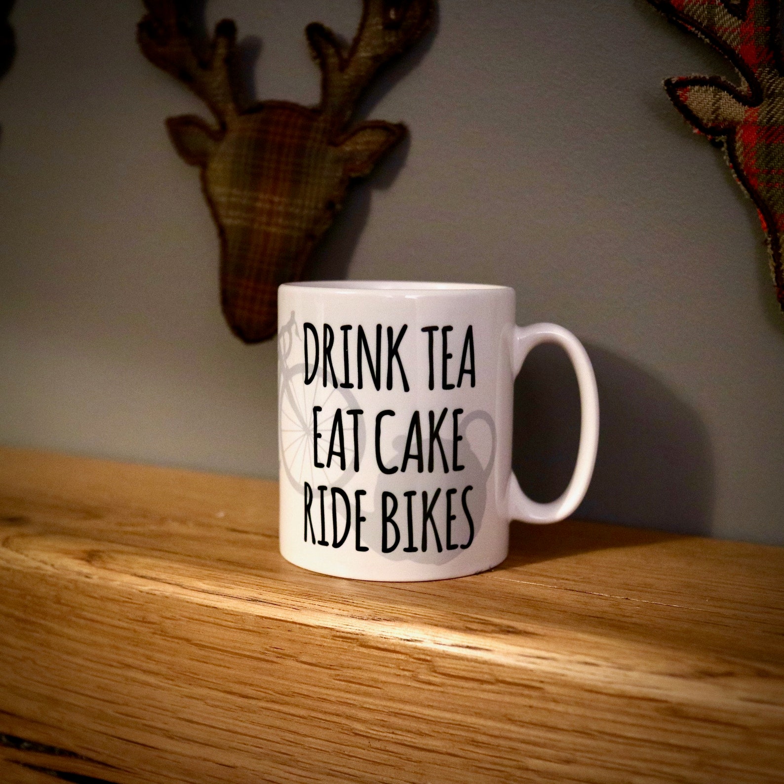 Drink Tea Eat Cake Ride Bikes Cycling Mug - Free UK Delivery - Bike Mum ...