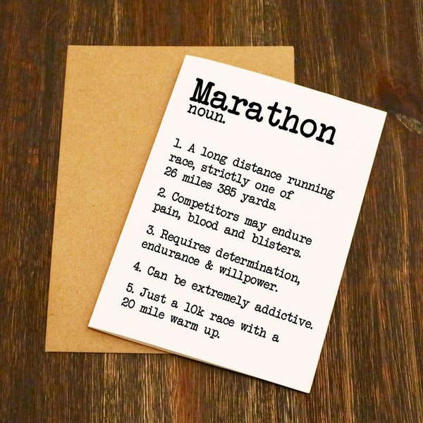 Good Luck for Marathon - Etsy