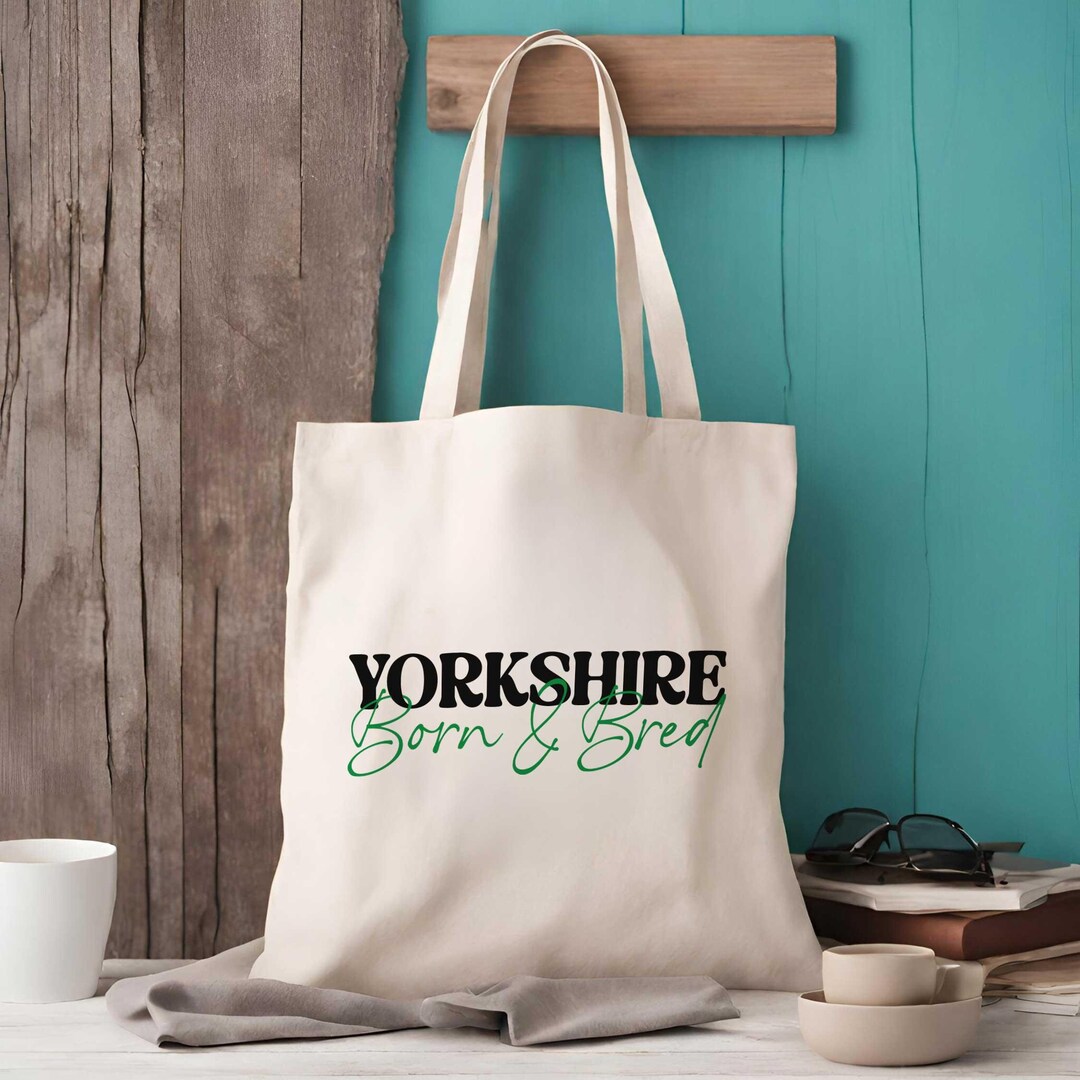 Yorkshire Born & Bred Tote Bag | Yorkshire Shopping Bag | Yorkshire ...