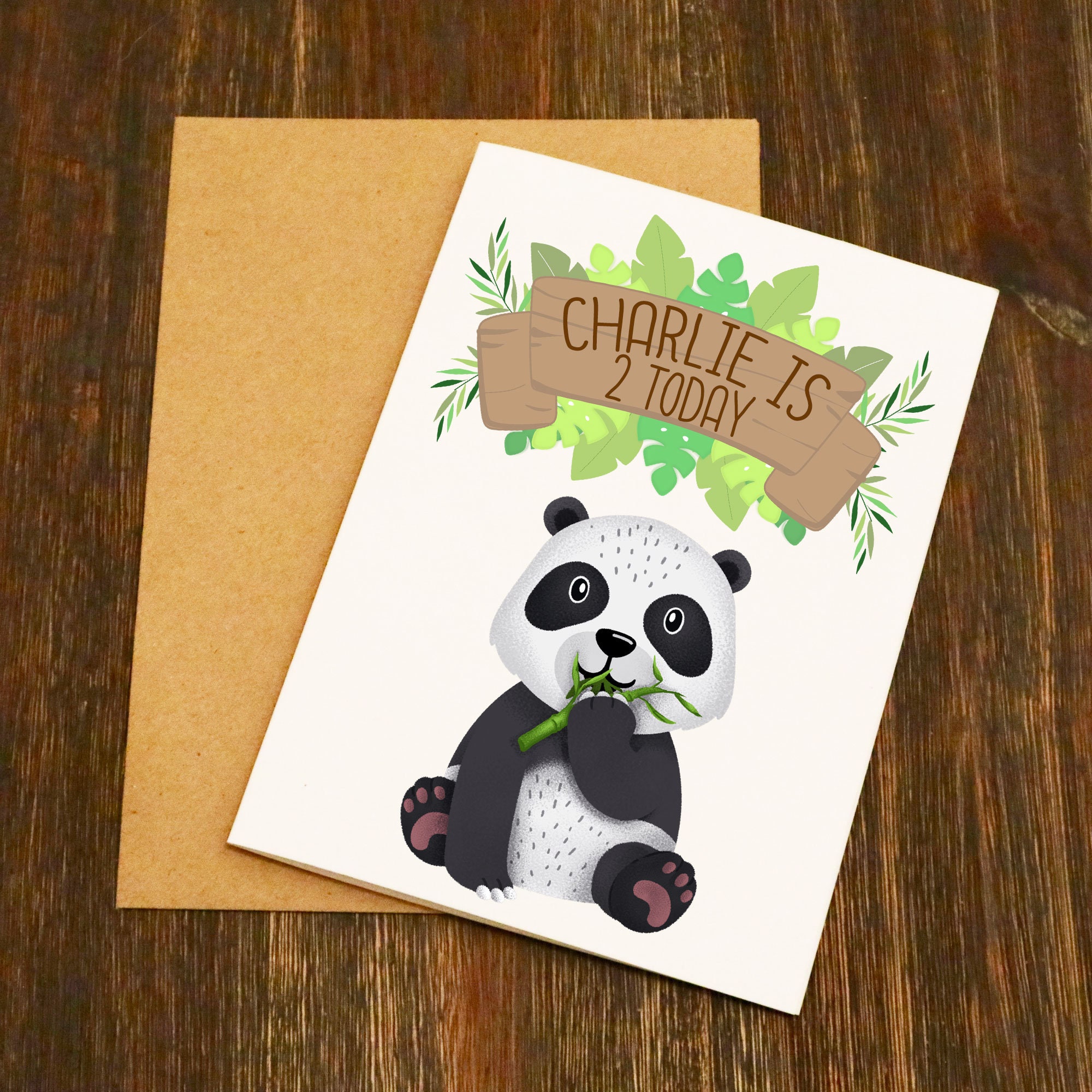Personalised Cute Animal Birthday Card - Any Age - Cute - Free Postage ...