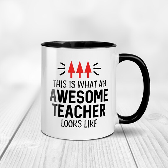 This is What an Awesome Teacher Looks Like Mug Teacher Gift - Etsy