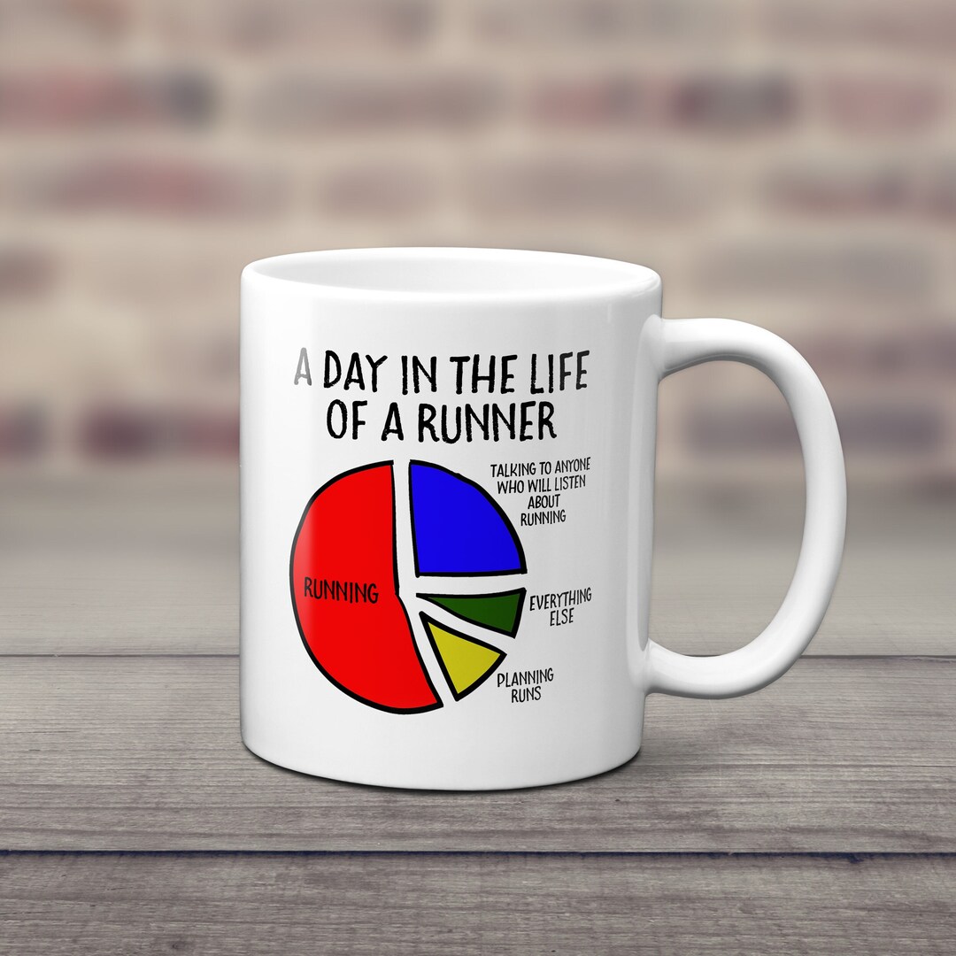 A Day in the Life of A Runner Mug - Runners Gift - Gift for Runners - Etsy