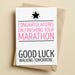 Congratulations on Finishing Your Marathon Runners Card - Funny ...