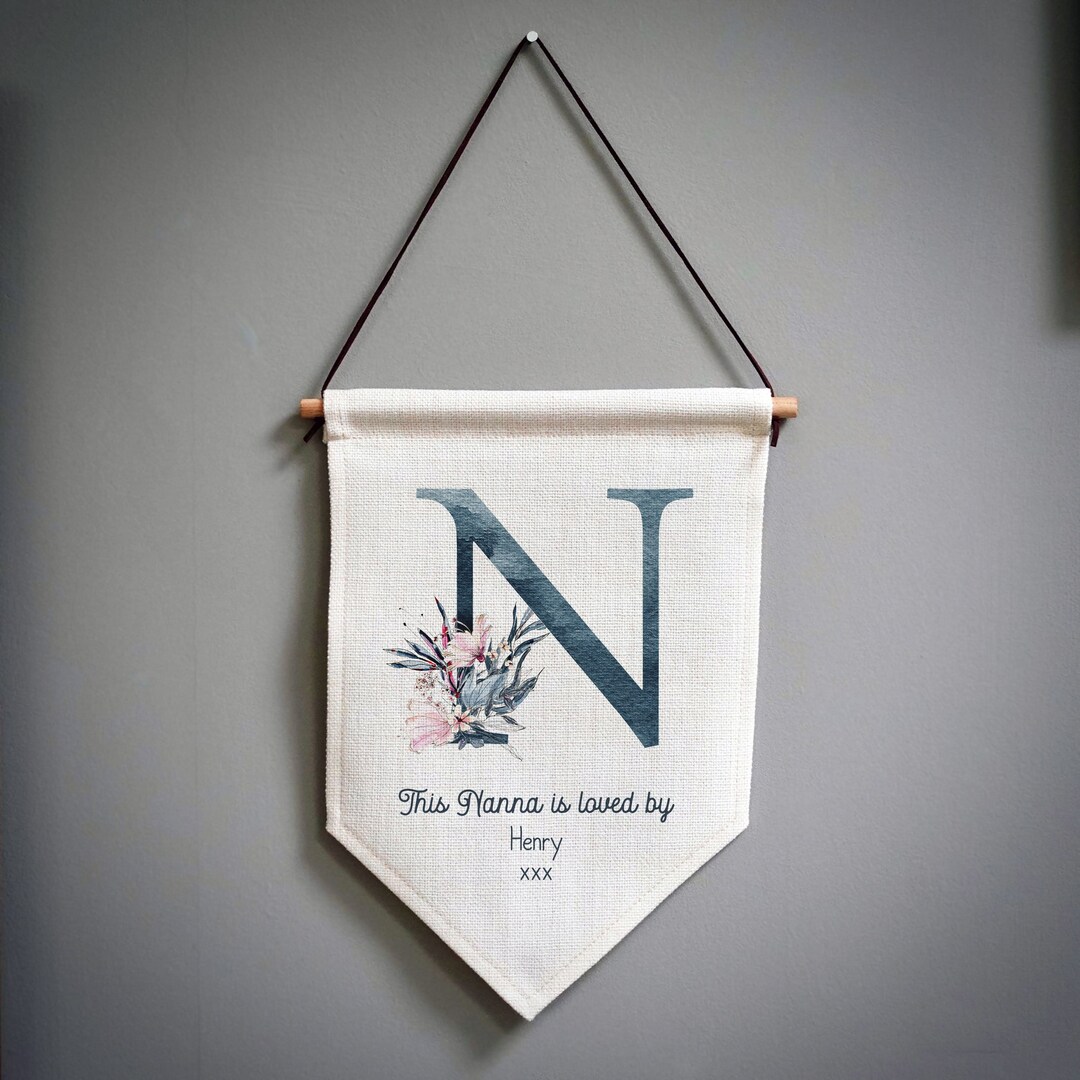 Personalised This Nanna is Loved by Pennant Flag - Mothers Day Gift for ...