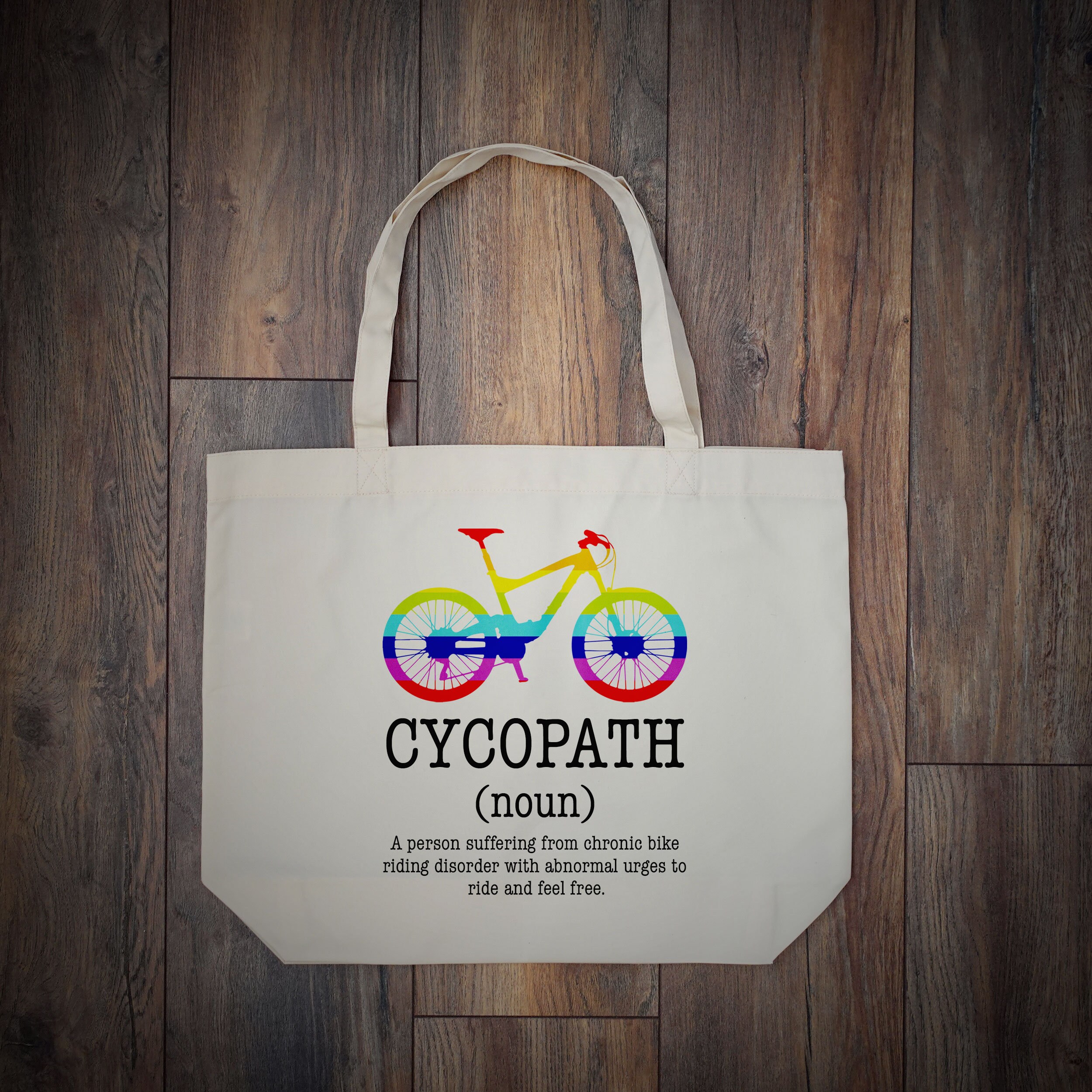 Cycopath Dictionary Cycling Tote Bag Shopping Bag Cycling | Etsy