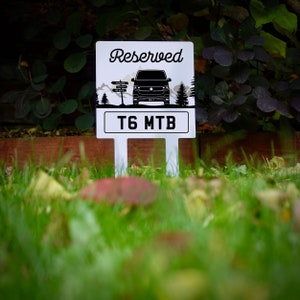Campervan Campsite Pitch Reserved Sign - Personalised Camper Van Sign ...