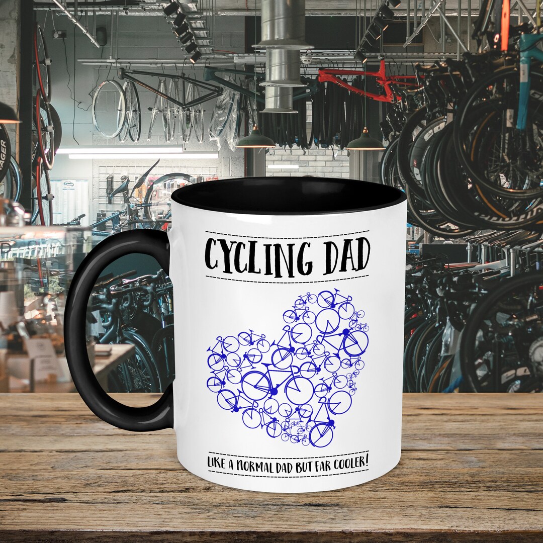 Cycling Dad Mug - Like Any Dad but Far Cooler -father's Day Cycling ...