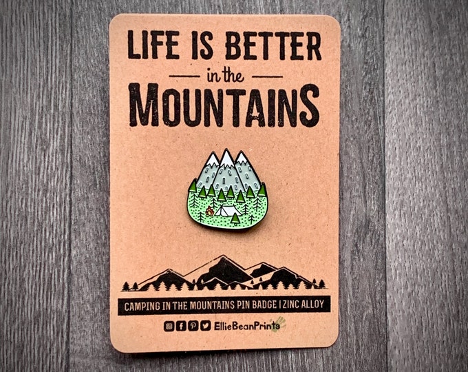 Tree Enamel Pin, Environmental Pin, Tree Hugger Hat Pin, Forest Lover ...