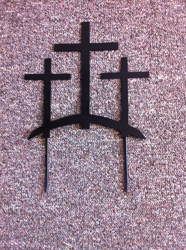 Metal Trinity Crosses Wall Decor Trinity Cross Hand Crafted - Etsy